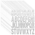 Neasyth 15 Sheets Silver Letter Stickers Glitter Letter Alphabet ...