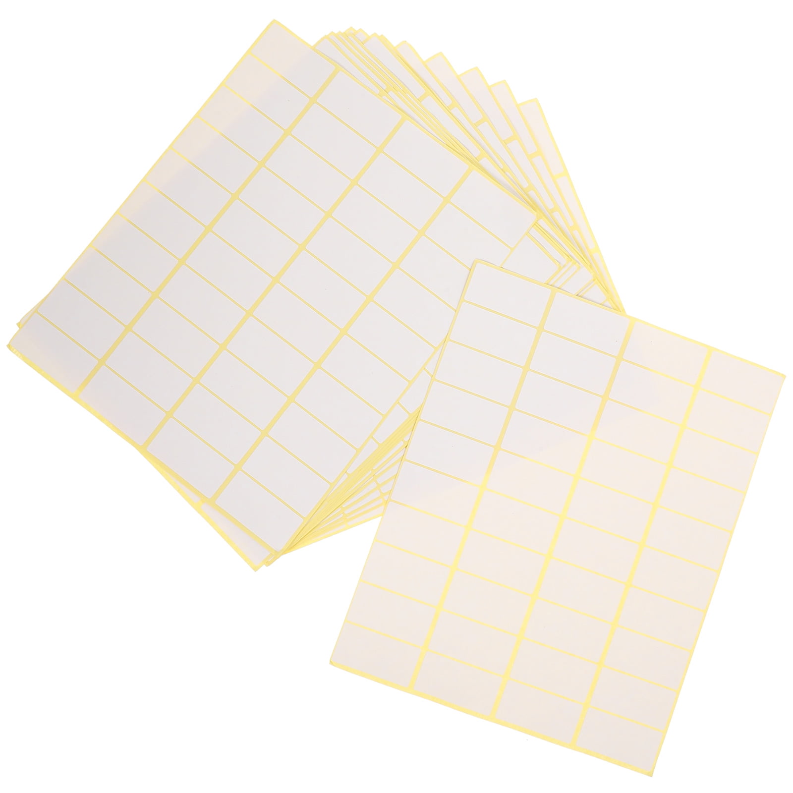 15 Sheets Sticky Labels Price Tag Sticker Office 3.80X1.90X0.10CM White ...