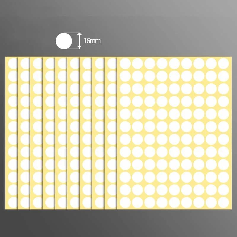 15 Sheets White Round Spot Circle Sealing Stickers for DIY Labeling ...