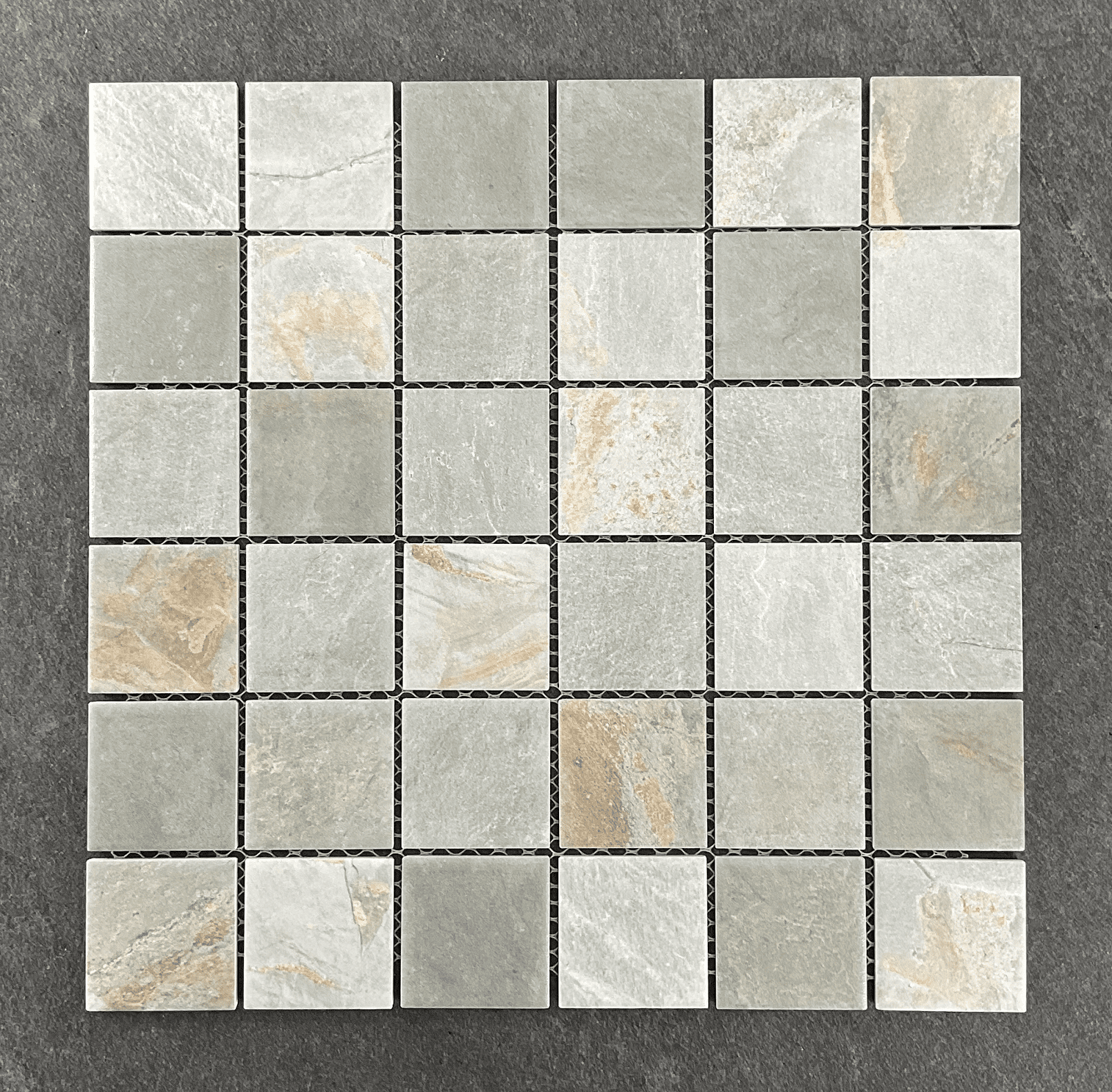 15-Sheets of 2 x 2 Grid Matte Porcelain Mosaic Wall Tile / Floor Tile ...