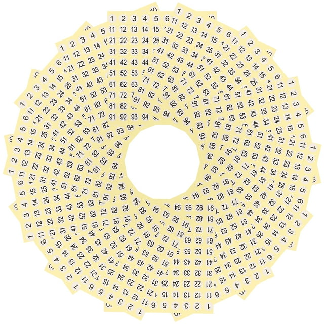 15 Sheets of Round Size Stickers Classification Number Stickers Labels ...