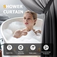 15 Shower Curtain Set Black Bathroom Sets With And Rugs Ombre ...