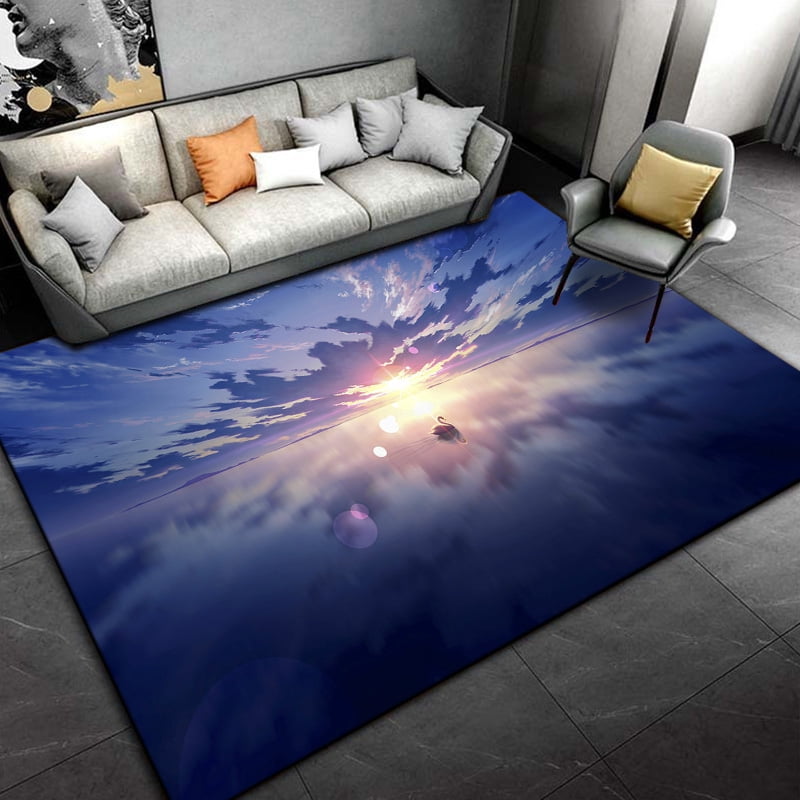 15 Size Anime Landscape Carpet for Living Room Home r Large Area Rug ...