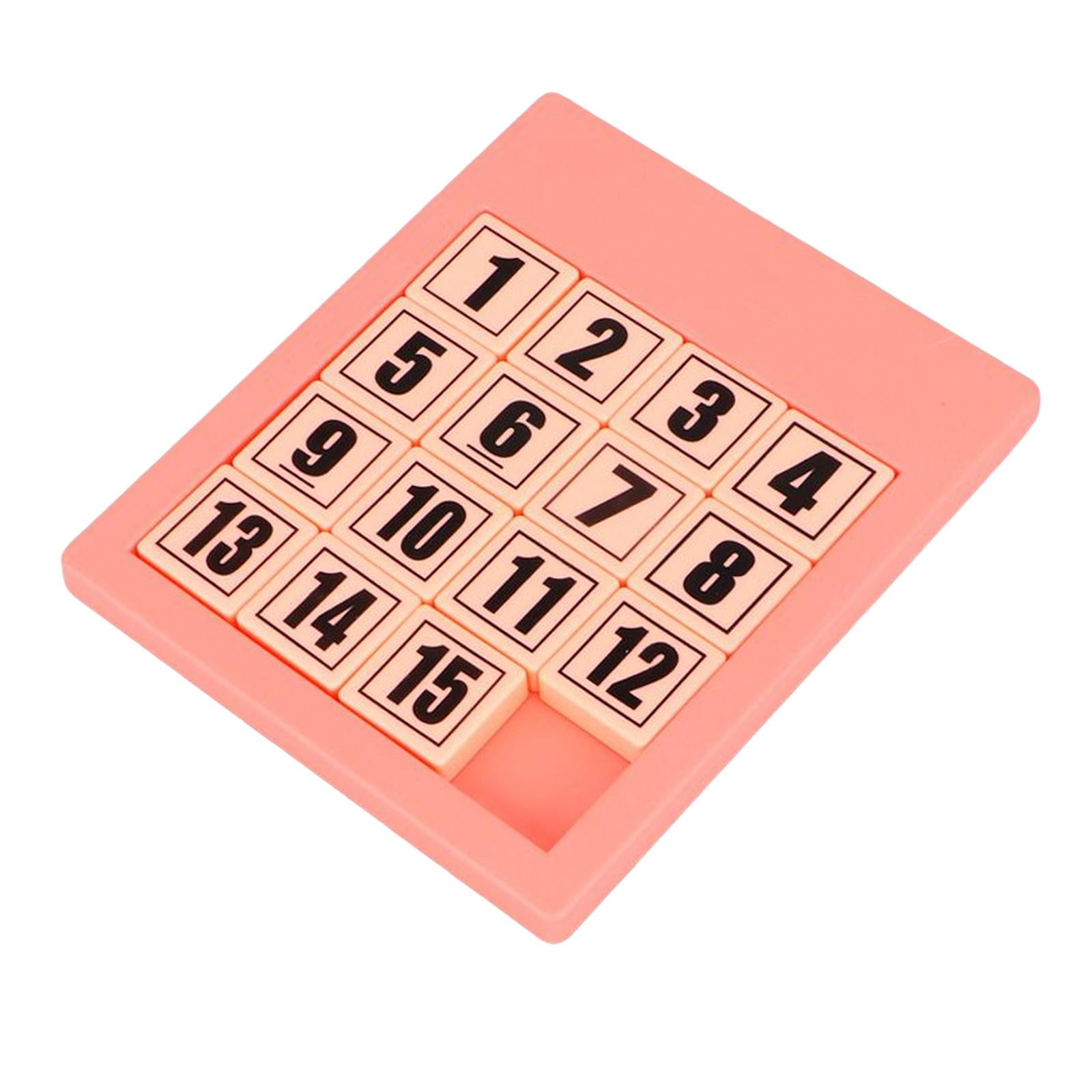 15 Slide Number Puzzle Jigsaw Brain Teasers Educational Travel Toy ...