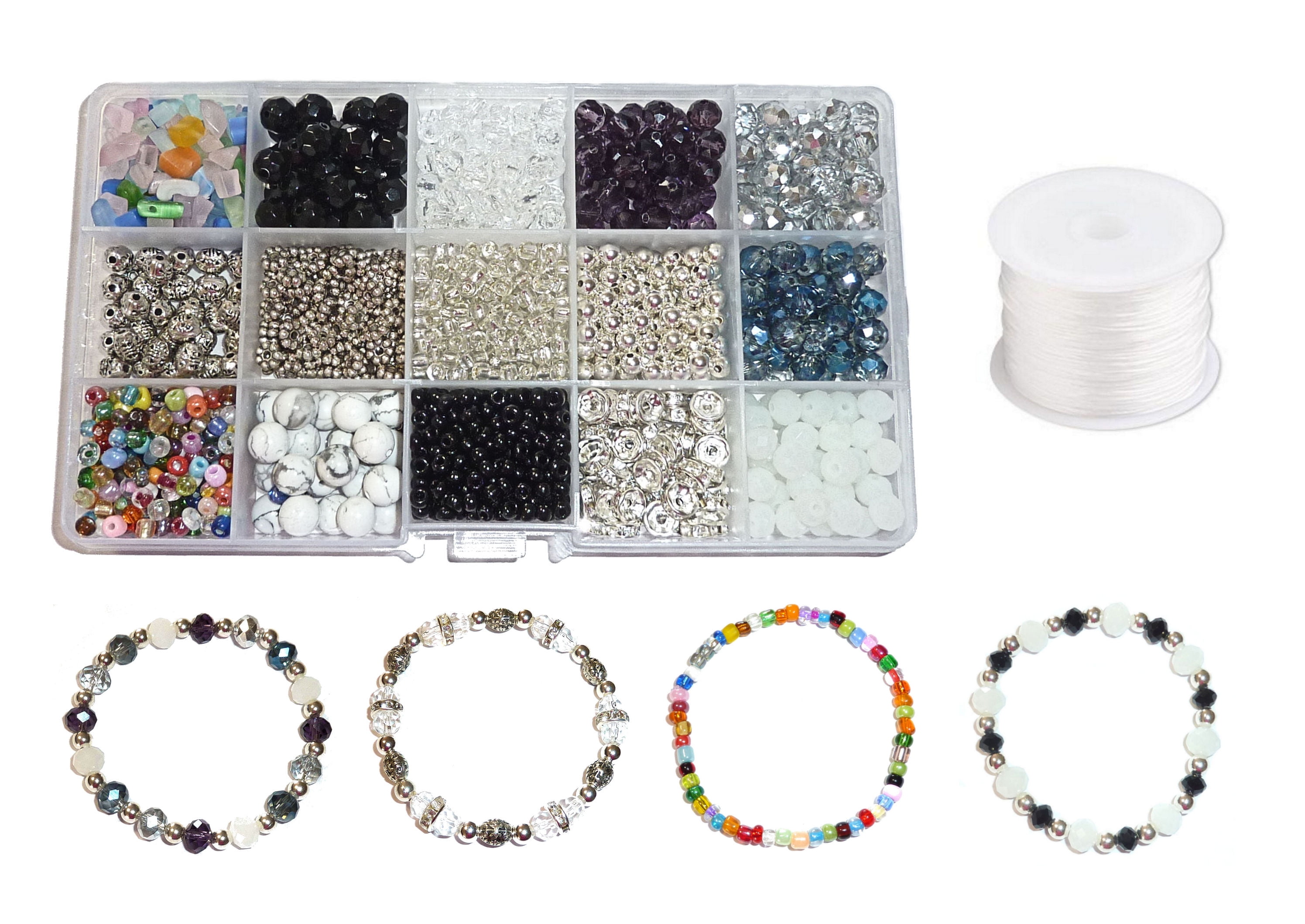 15 Space Container Assorted Bead kit for Craft DIY Projects, Beading ...
