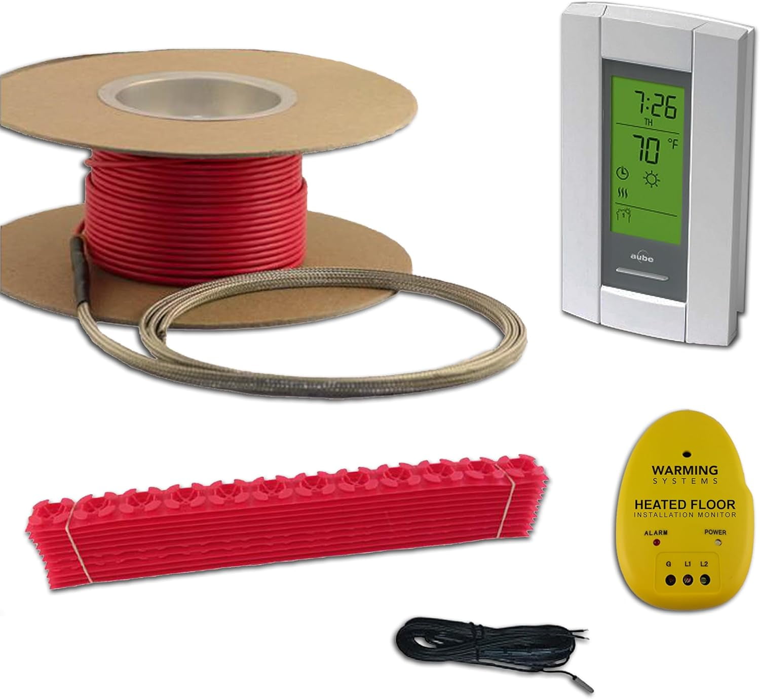 15 Sqft Cable Set, Electric Radiant Floor Heat Heating System with ...