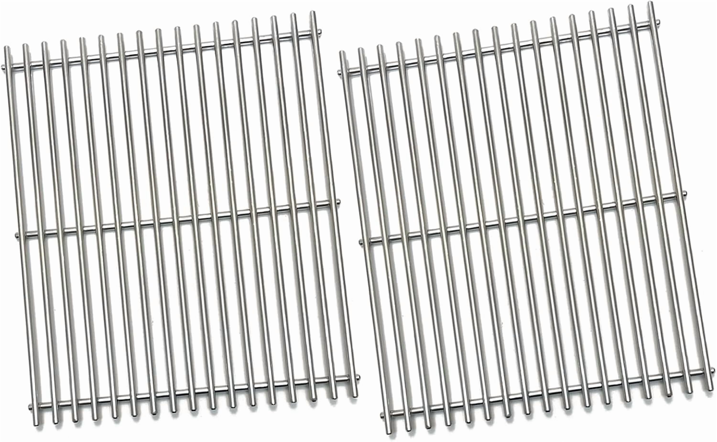 15" Stainless Steel 2 Grid Grates Replacement Parts for Broil King 9865 ...