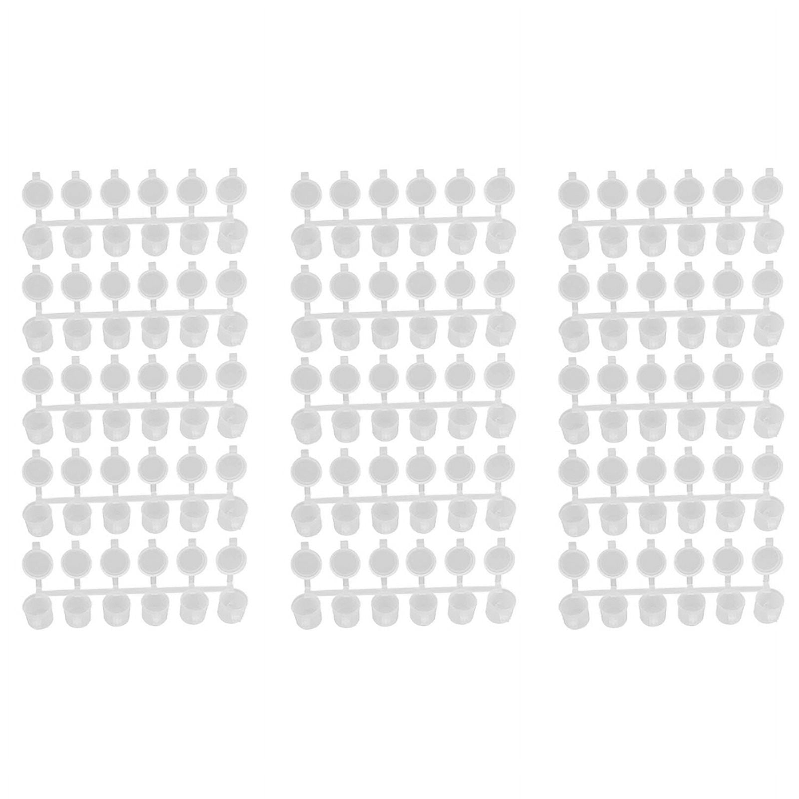 15 Strips 90 Pots Empty Paint Strips Paint Cup Pots, 10Ml/ 0.35Oz Mini ...