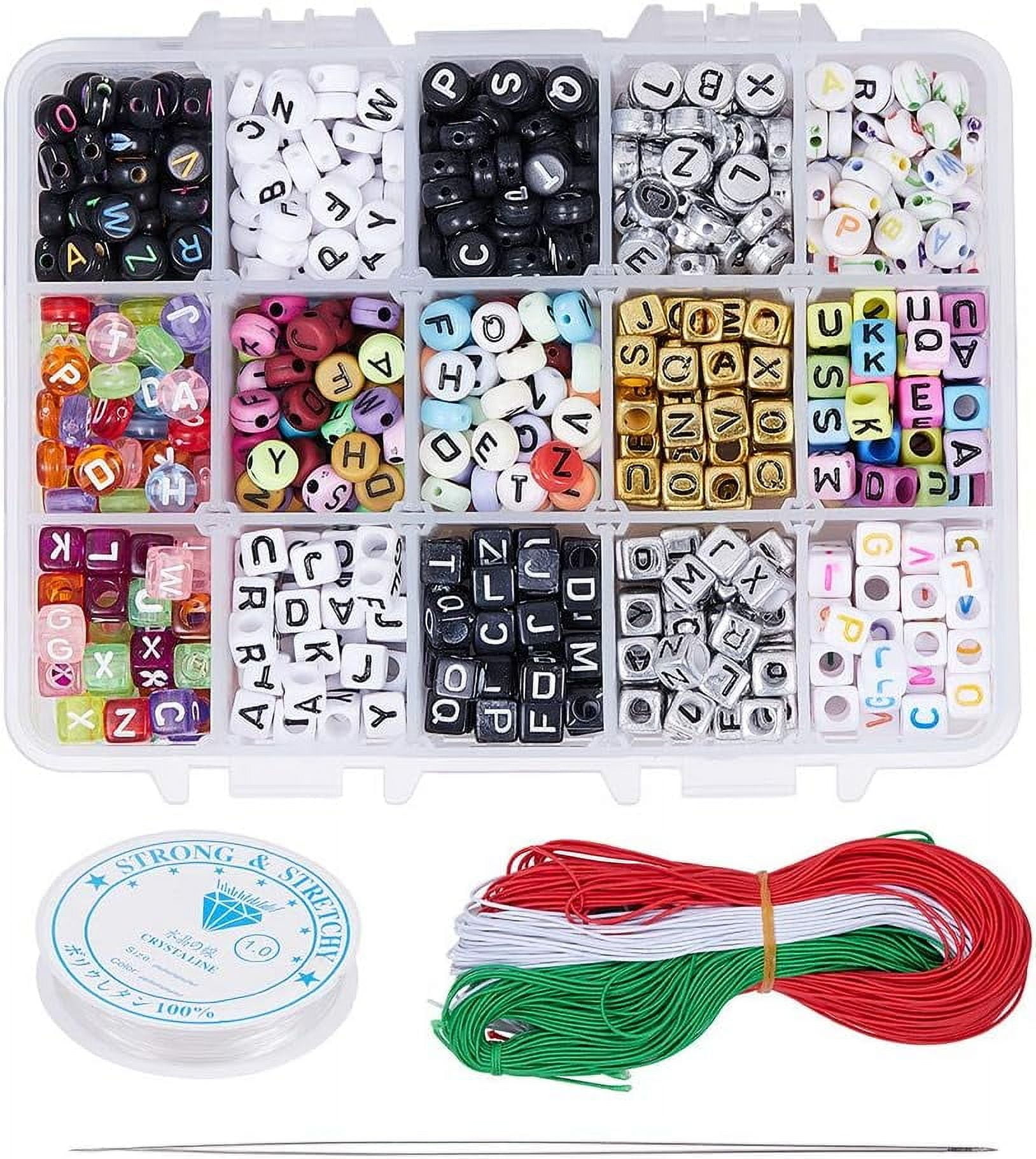 15 Styles Alphabet Letter Beads 1000pcs Acrylic Alphabet Letter A-Z ...
