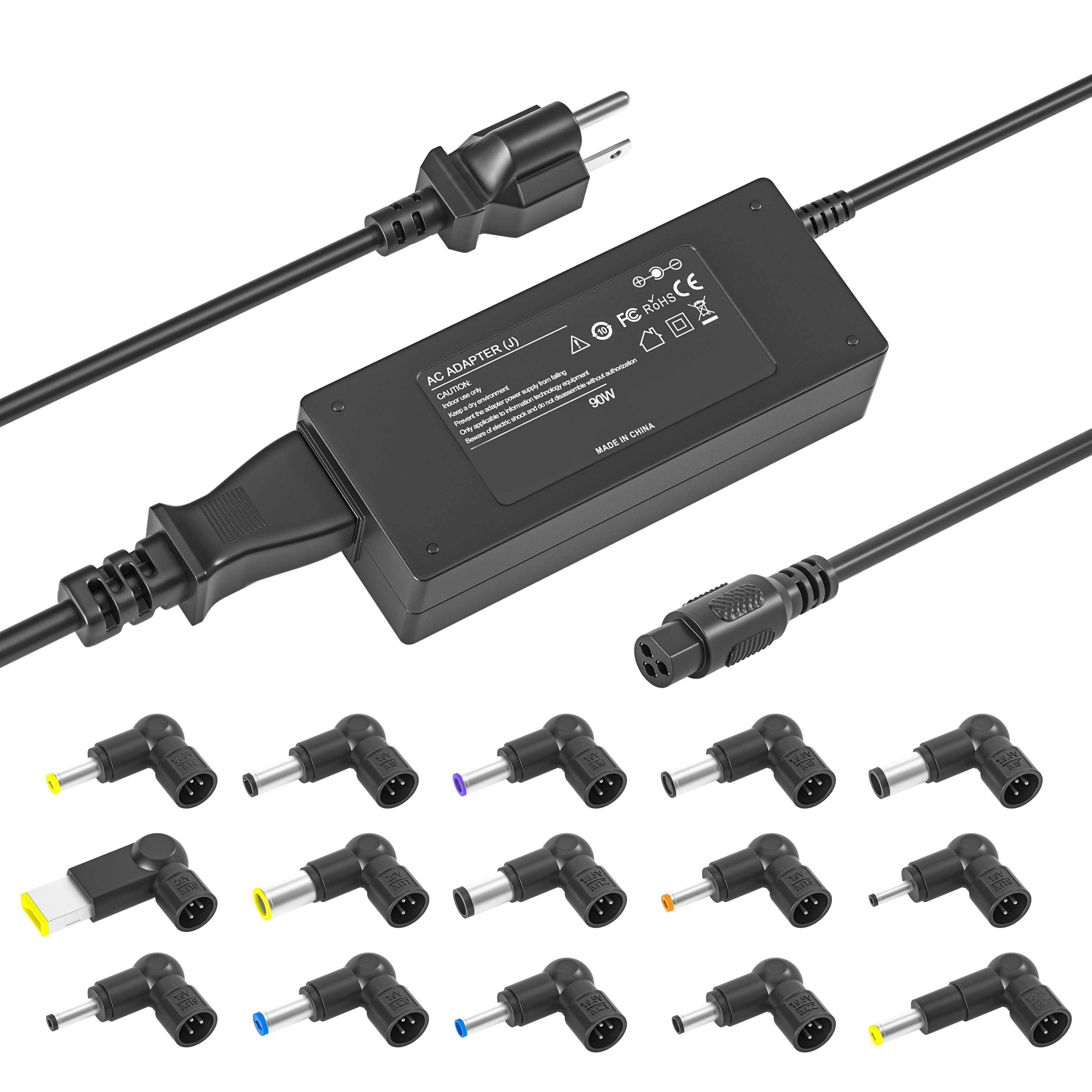90W 65W Universal Power Supply cord for Dell HP Lenovo Acer Asus IBM ...