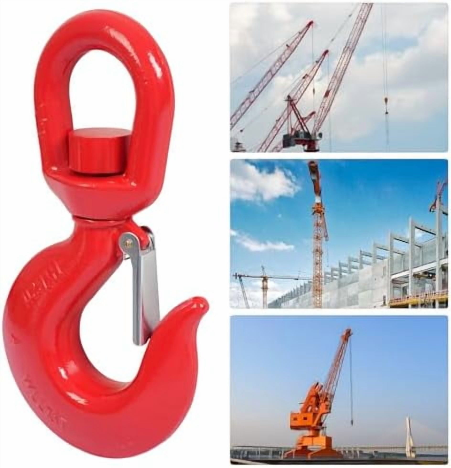 15 Ton Swivel Hooks Heavy Duty Swivel Lifting Hook with Latch Swivel ...
