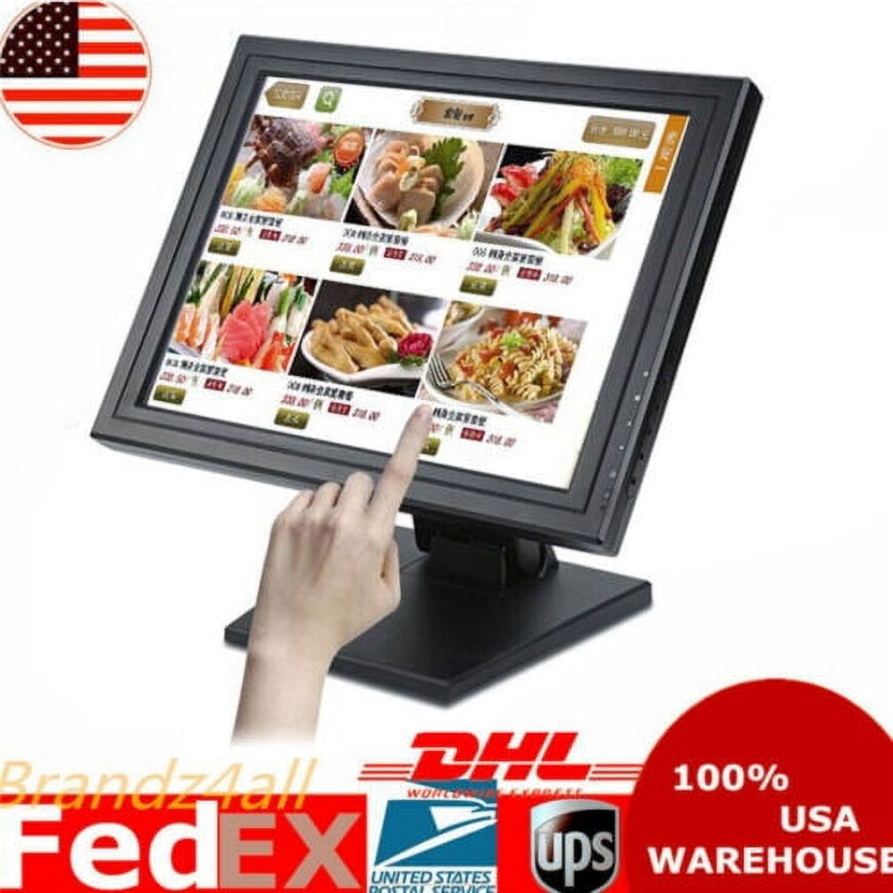 15 " Touch Screen Monitor 1024x768 USB/VGA/HDMI POS Screen Monitor ...