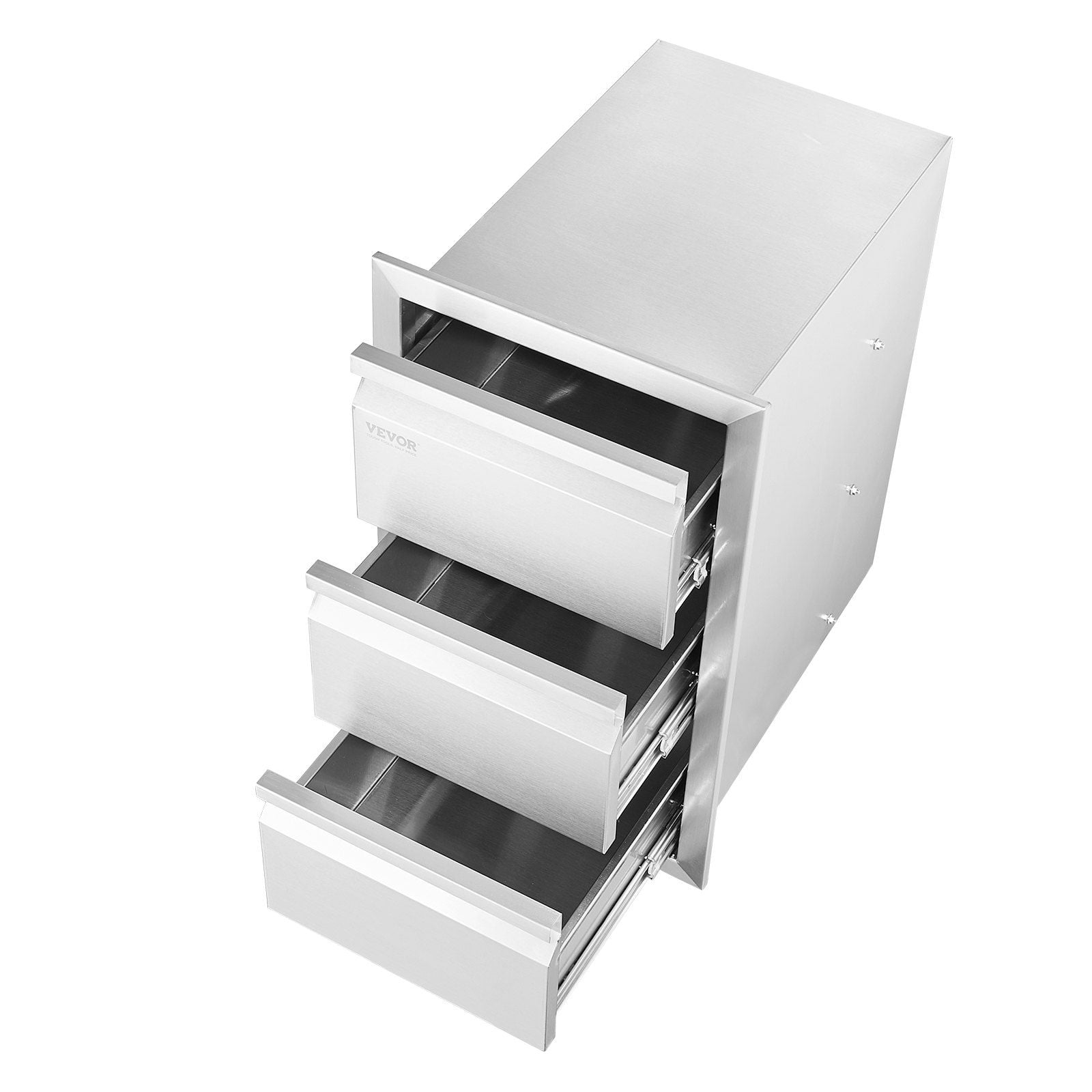 15" W x 25.4" H x 19" D Outdoor Kitchen Drawers, Flush Mount BBQ Island ...