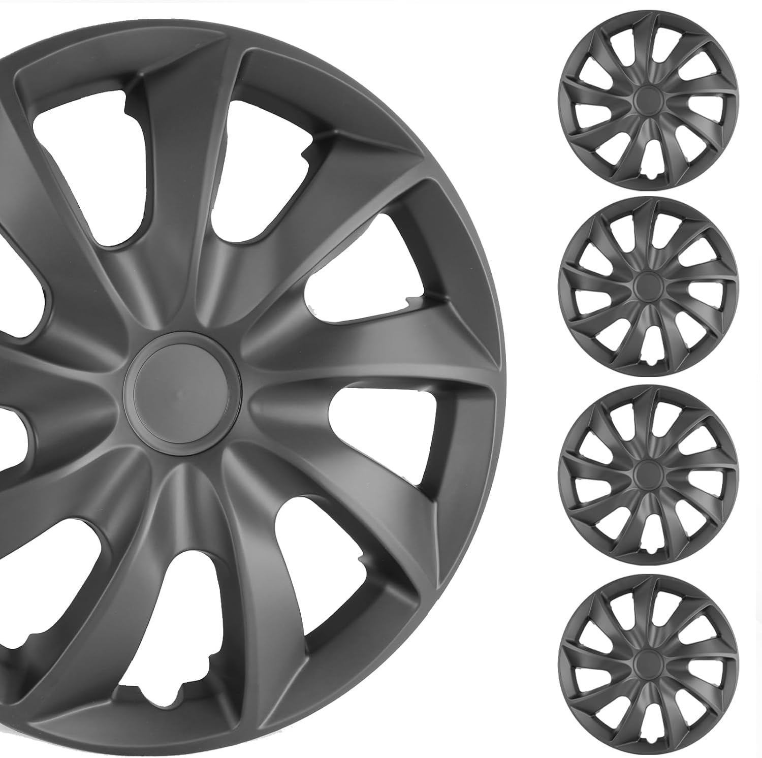 15” Wheel Rim Cover Hubcaps Universal Snap On Car Truck SUV Car ...