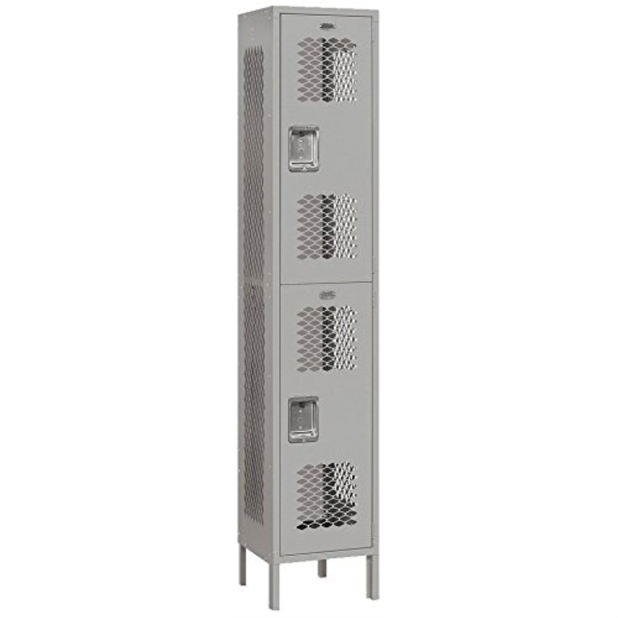 15" Wide Double Tier Vented Metal Locker - 1 Wide - 6 Feet High - 15 ...