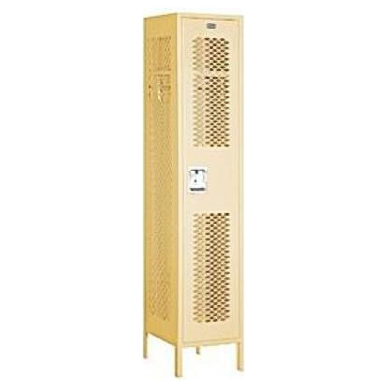 15" Wide Single Tier Vented Metal Locker - 1 Wide - 6 Feet High - 18 ...