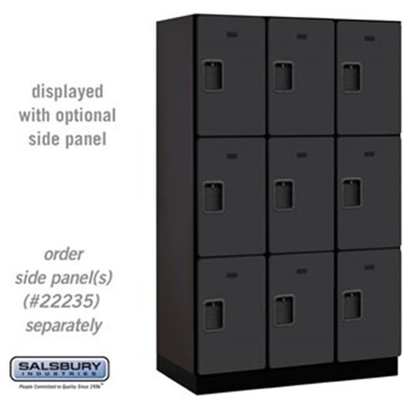 15" Wide Triple Tier Designer Wood Locker - 3 Wide - 6 Feet High - 21 ...