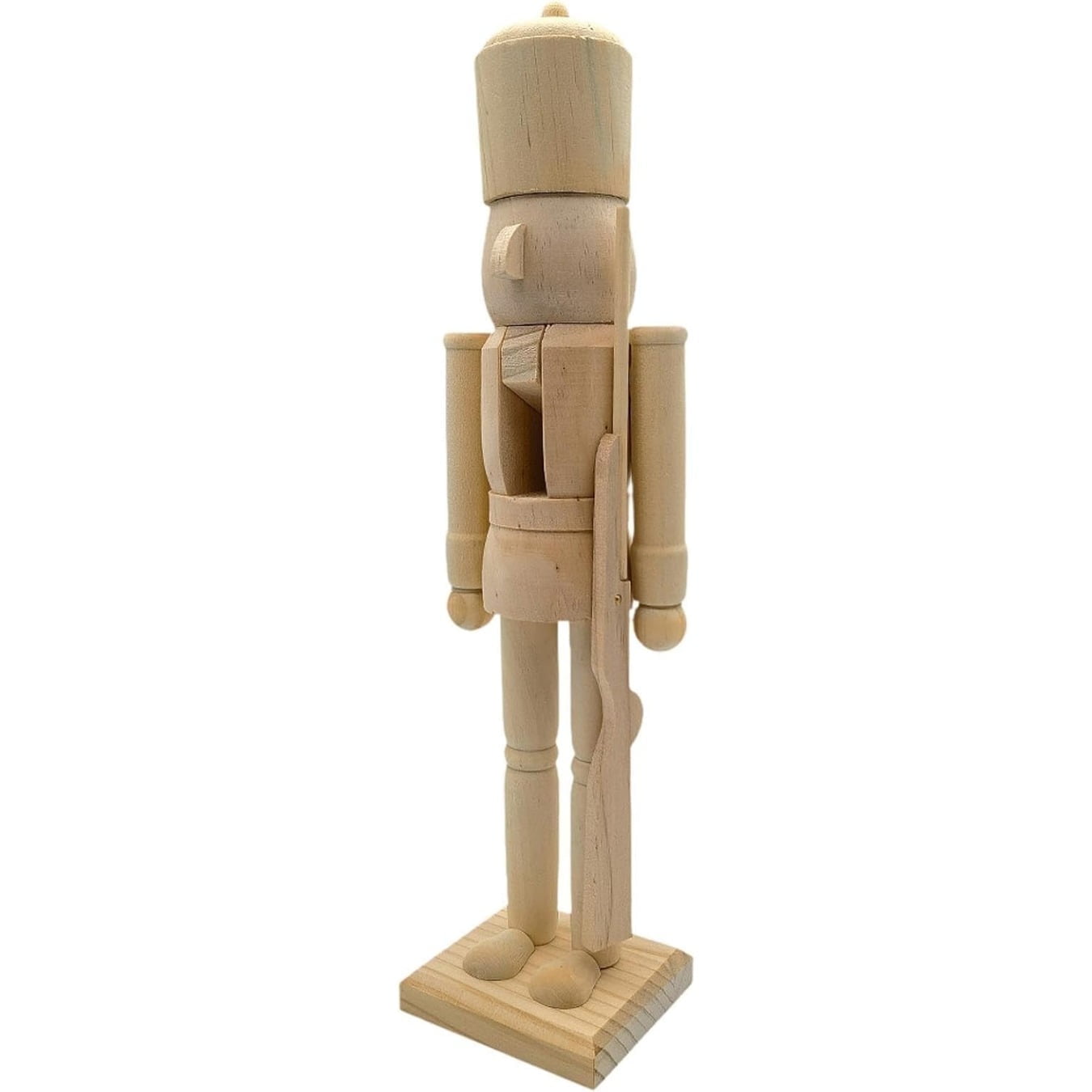 15" Wooden Nutcrackers Unpainted Unfinished Paintable Wooden Christmas ...