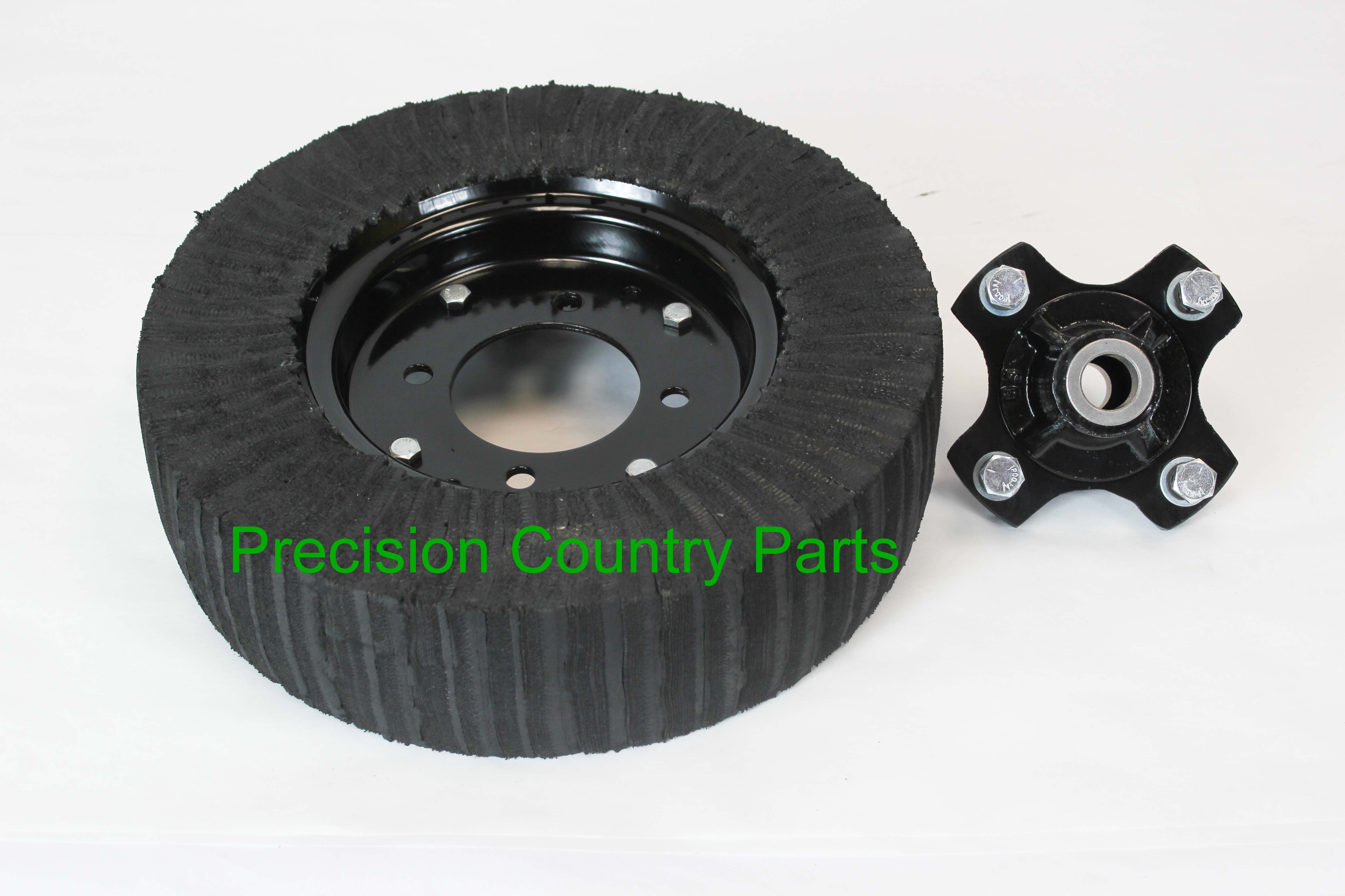 15" X 4" Rotary Cutter Tail Wheel TIRE with Cast Iron Hub - Fits 1 ...