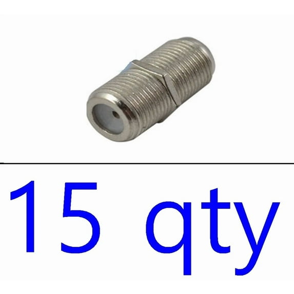 15 X Cable F81 Coax Barrel Splice F Type Female Adapter Rg6 Rg59 ...