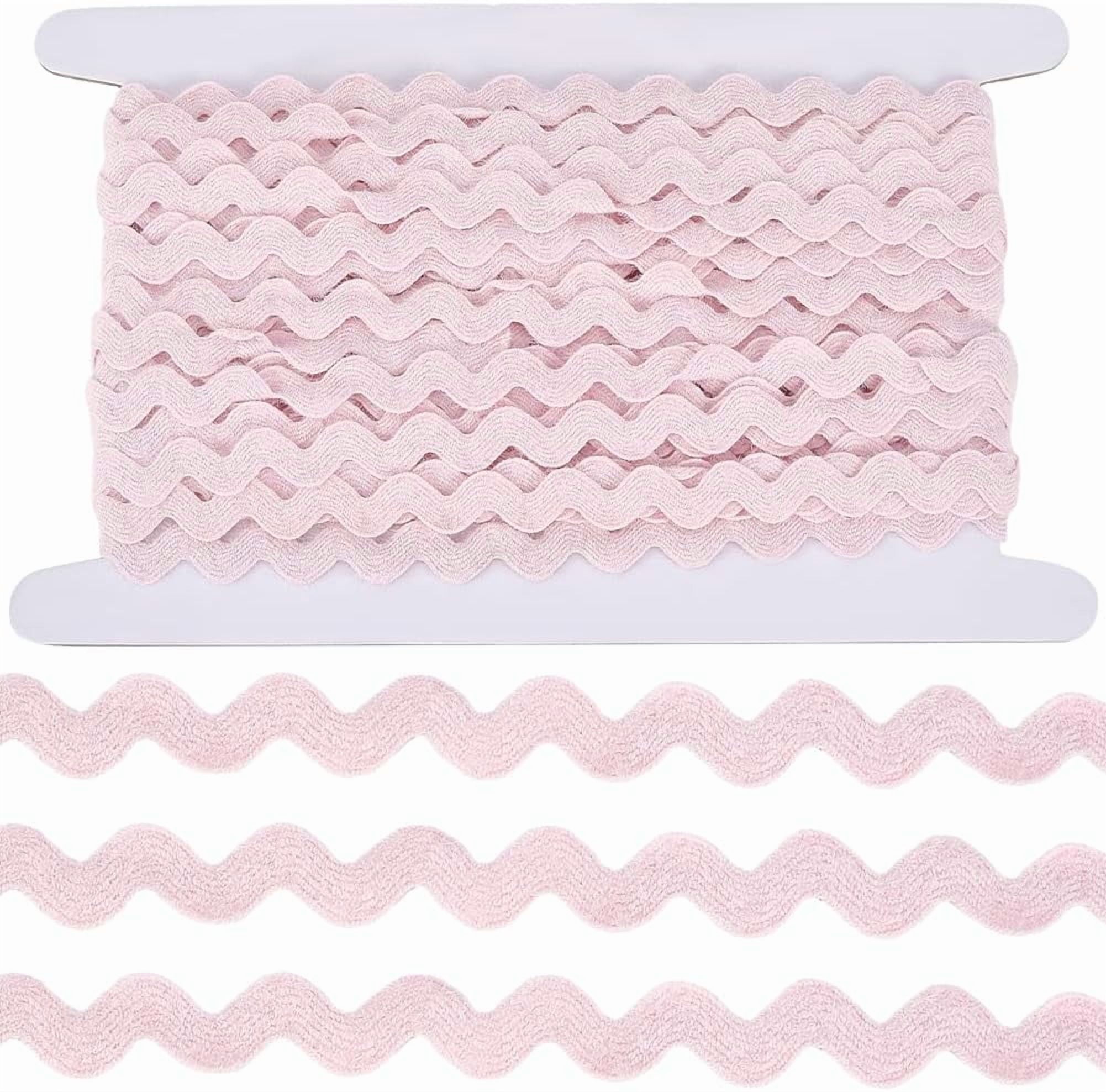 15 Yards 1/2 Inch Wool Yarn Rick Rack Trim forSewing Pink RIC Rac ...