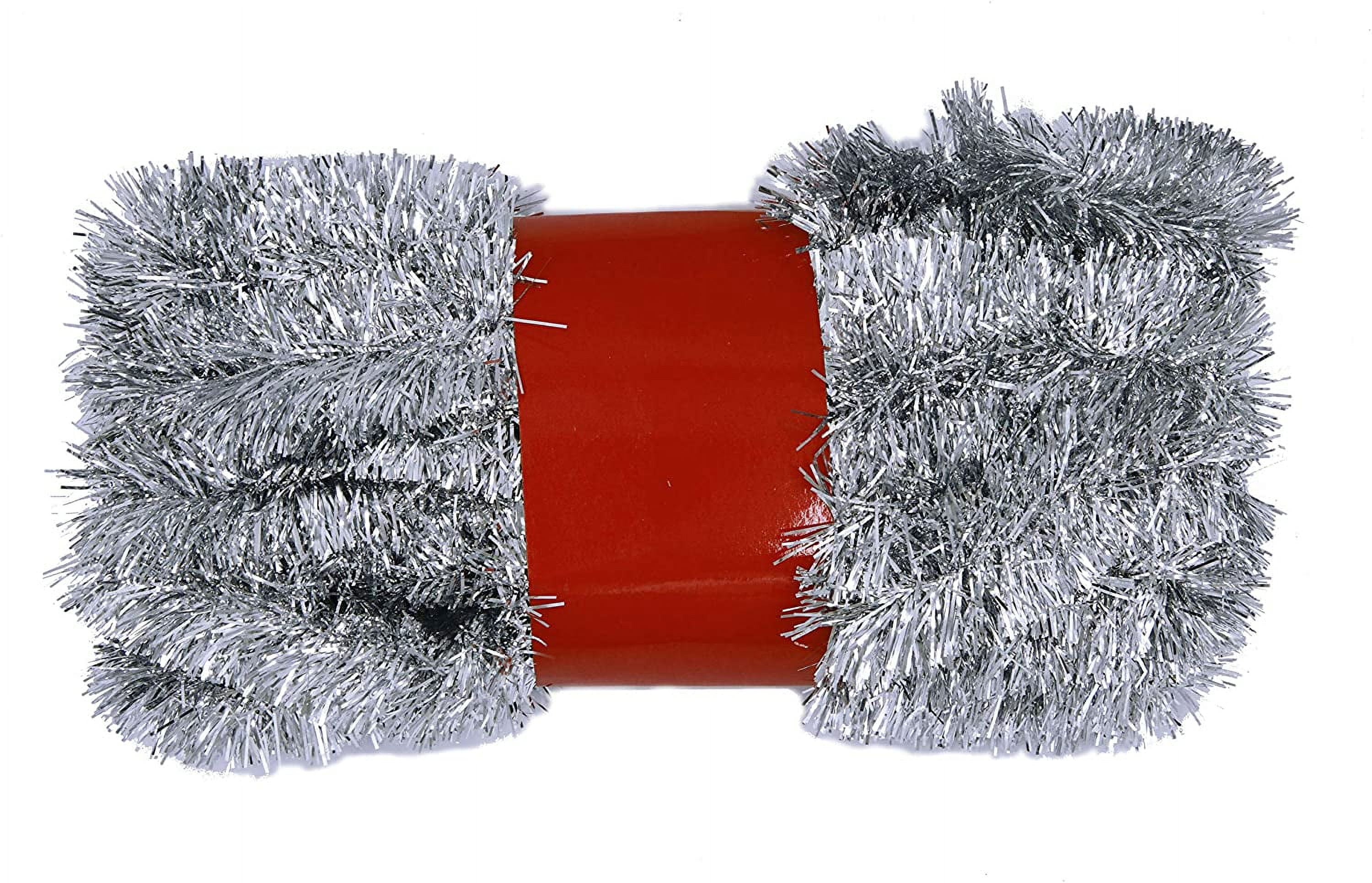 15 Yards (45 Feet) Commercial Length Thick Foil Tinsel Christmas ...
