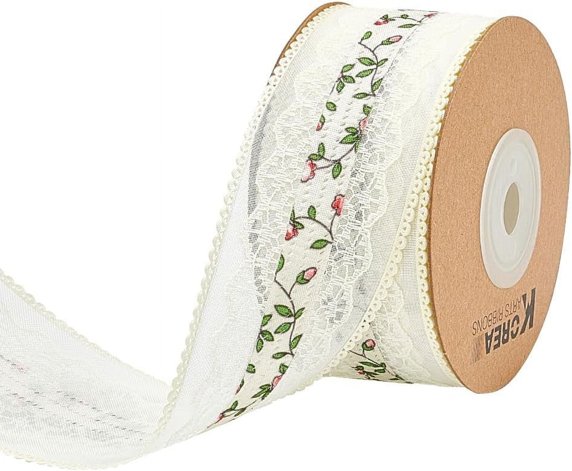 15 Yards Beige Vintage Lace Trim 1-1/2 inch Polyester Hollow Floral ...