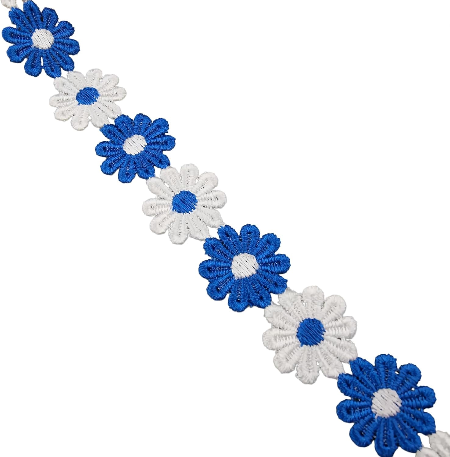 15 Yards Daisy Flower Lace Trim Embroidered Floral Lace Sewing Trim ...