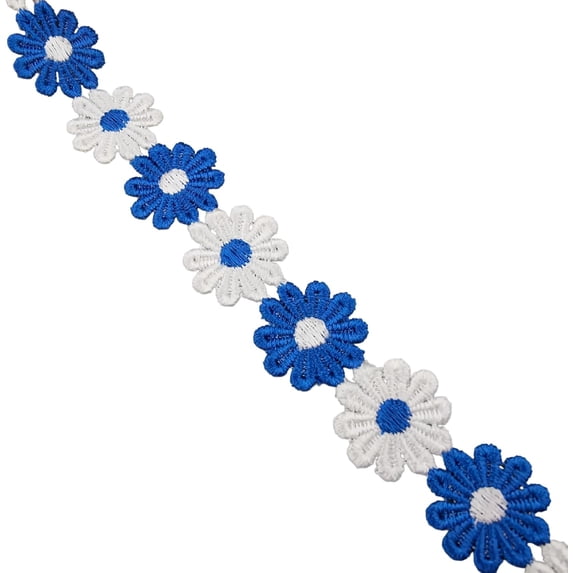 15 Yards Daisy Flower Lace Trim Embroidered Floral Lace Sewing Trim ...