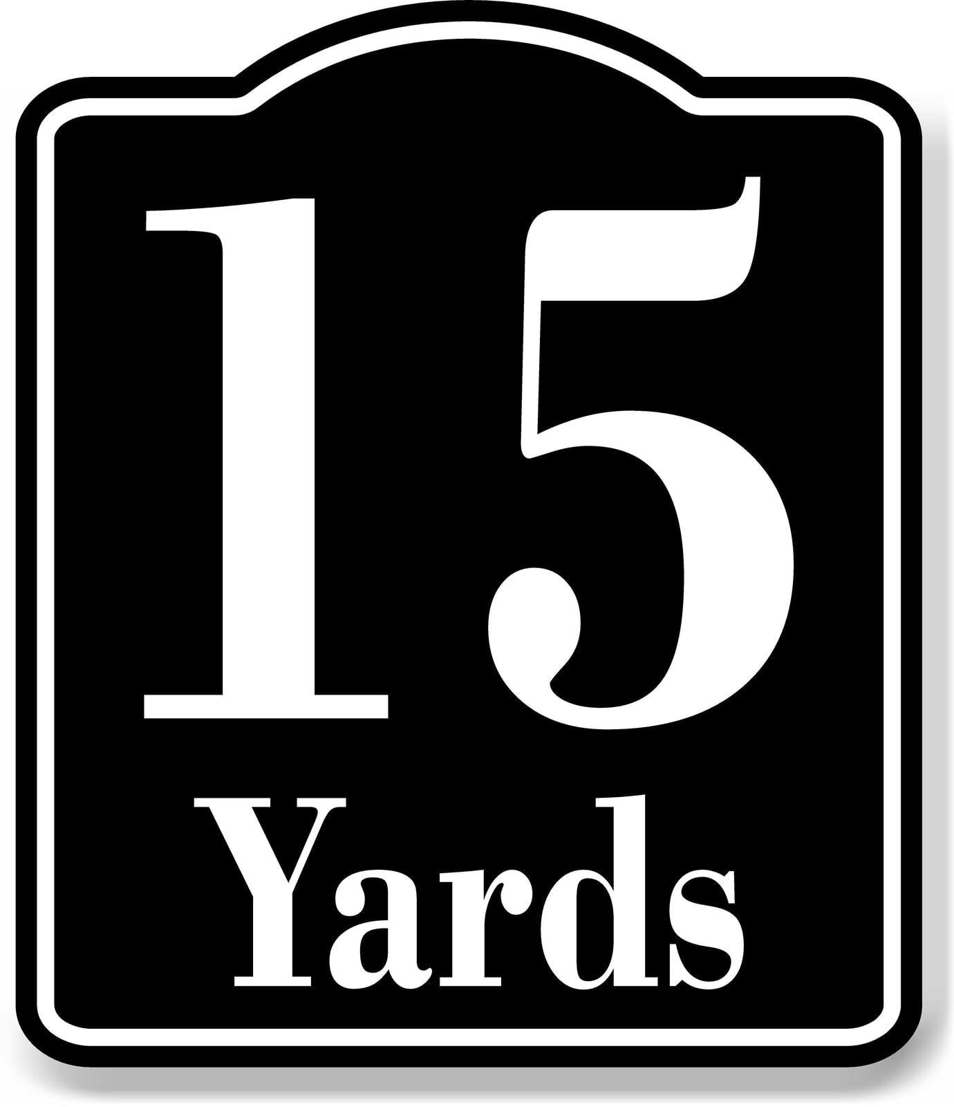 15 Yards Distance Marker Running Race 5k Marathon BLACK Aluminum ...
