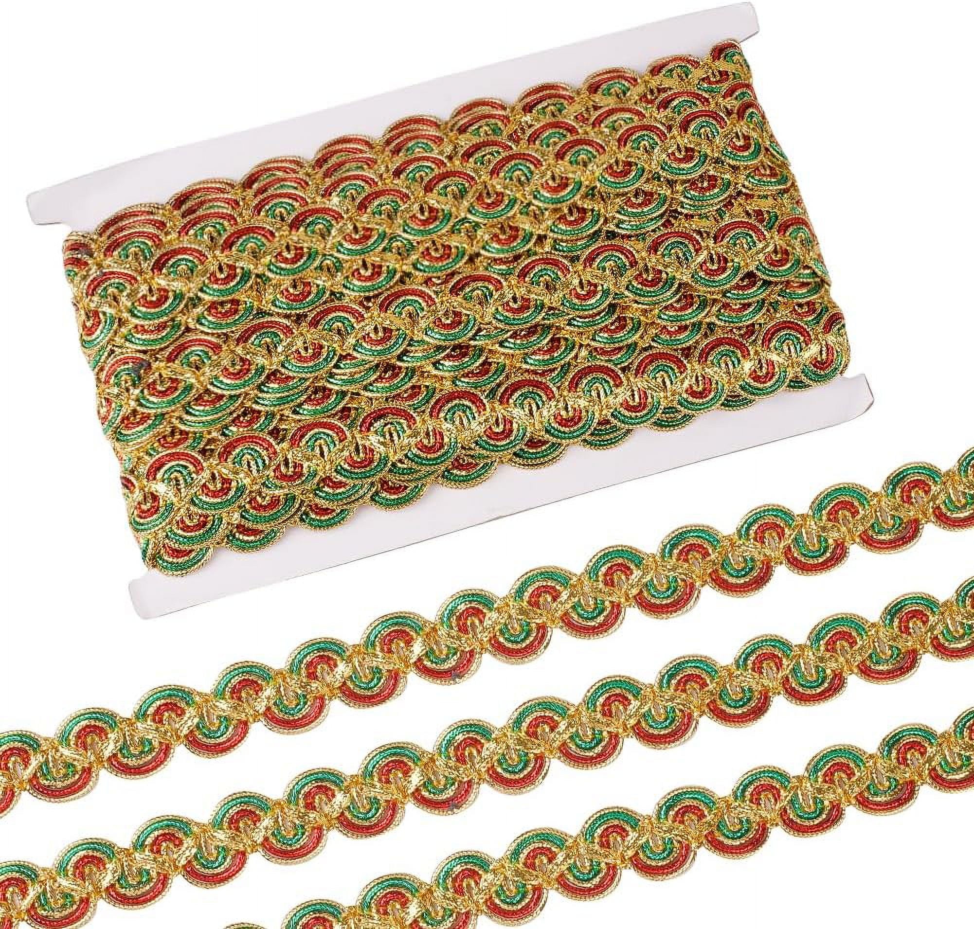 15 Yards Gold Lace Trim Gimp Braid Scroll Braid Trimming Christmas ...