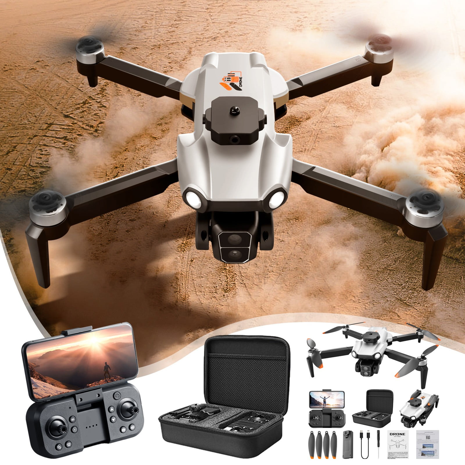 15 Year Old Boy Gifts,Brushless Motor Drones with 1080P Cameras Wind ...