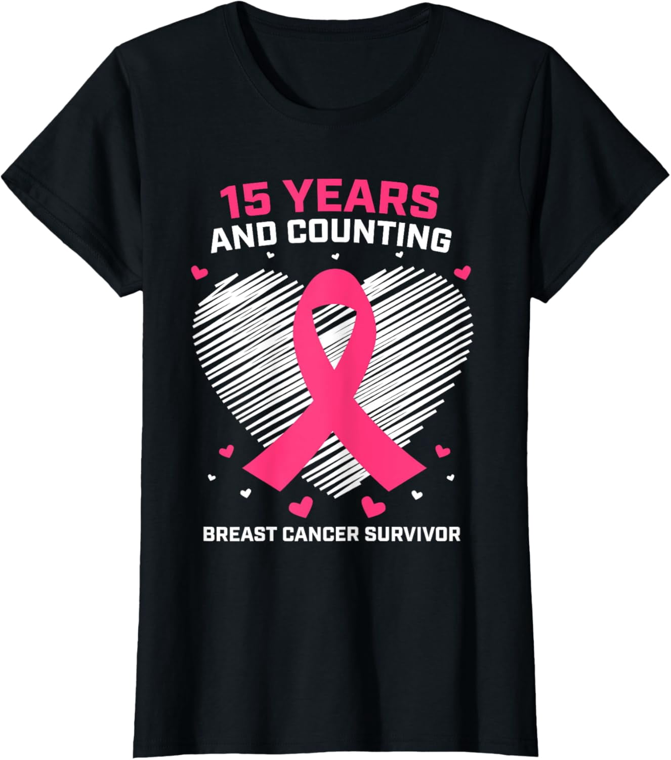 15 Years Cancer Free Gifts 15 Year Breast Cancer Survivor T-Shirt ...