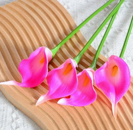 15 artificial calla lilies - miniature calla lily flowers, suitable for ...