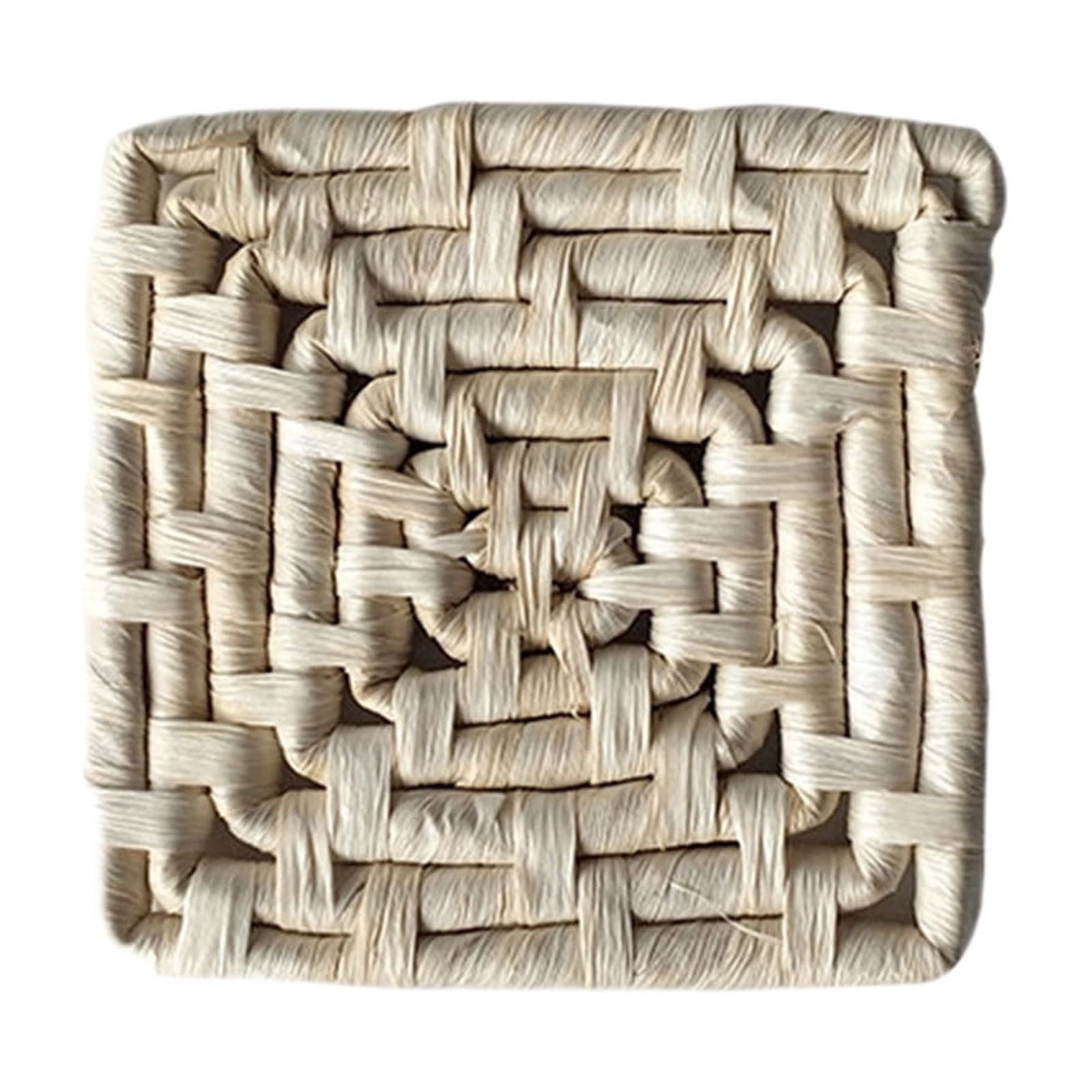 15 cm Natural Corn Husk Woven Coasterss Home Coasterss and Heat ...