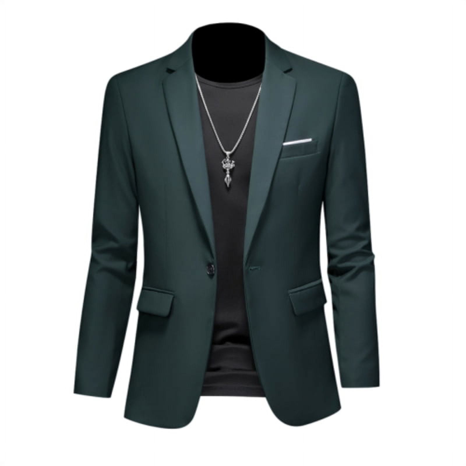 15-color boutique fashion suit 6XL men's slim groom wedding suit jacket ...