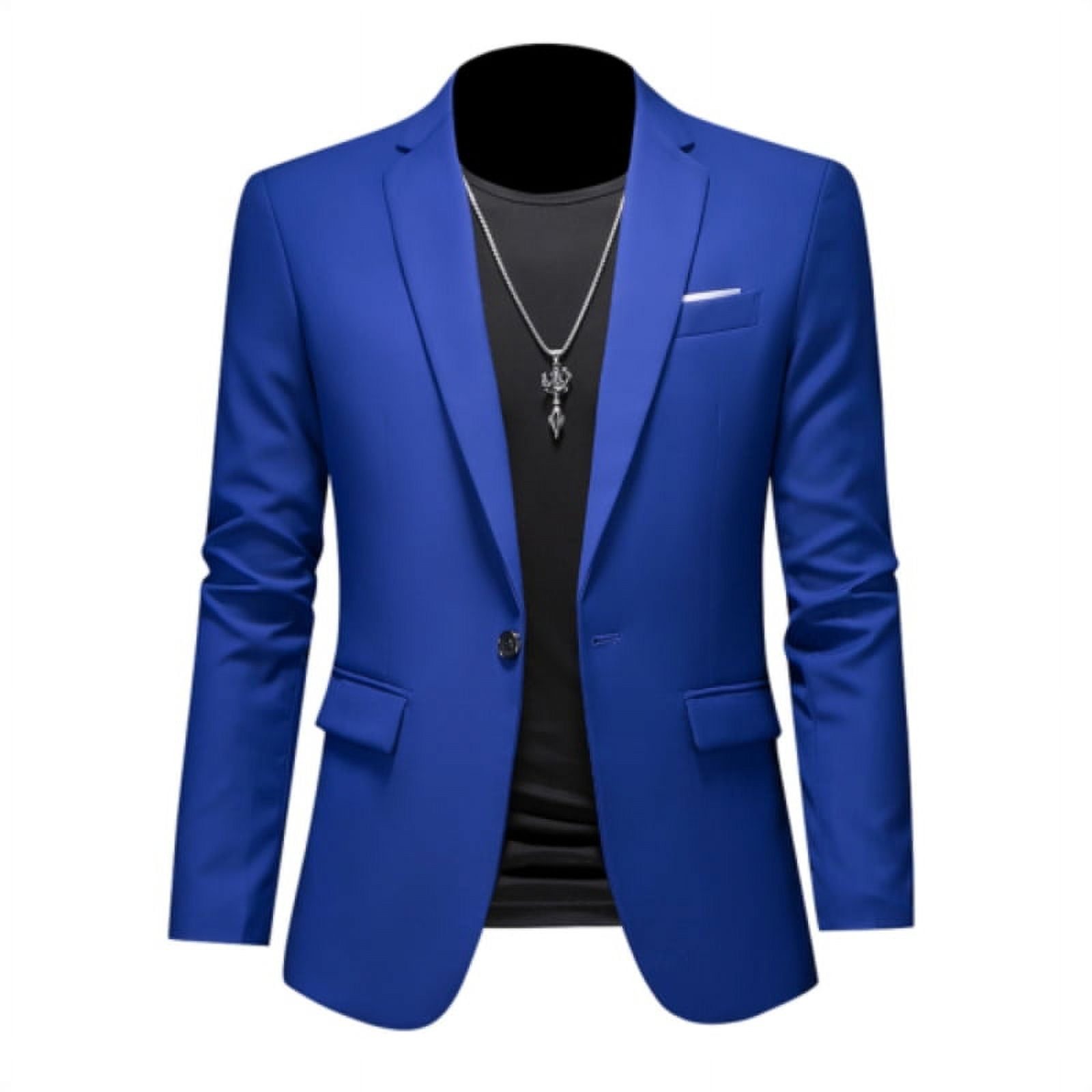 15-color boutique fashion suit 6XL men's slim groom wedding suit jacket ...