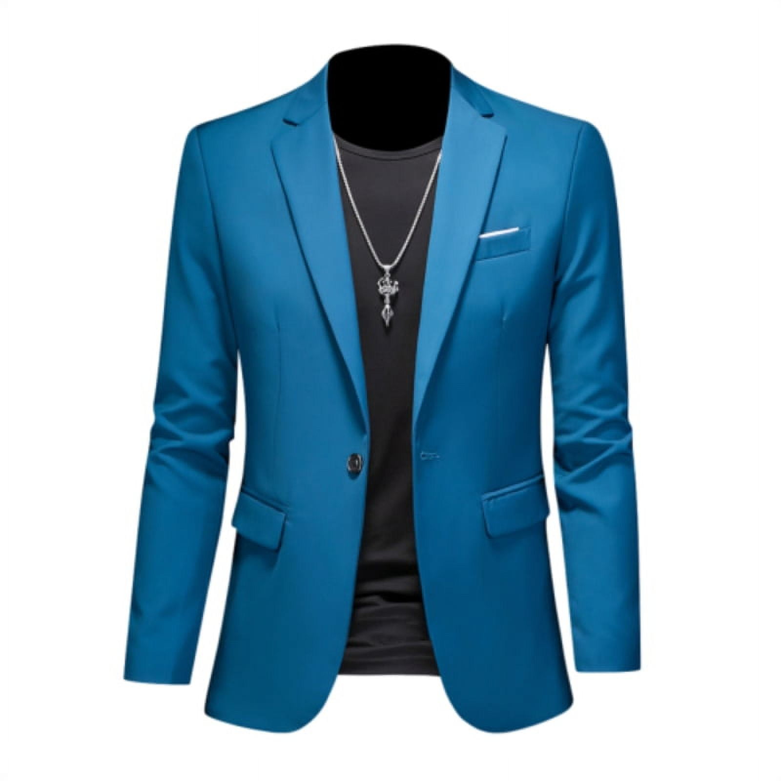 15-color boutique fashion suit 6XL men's slim groom wedding suit jacket ...