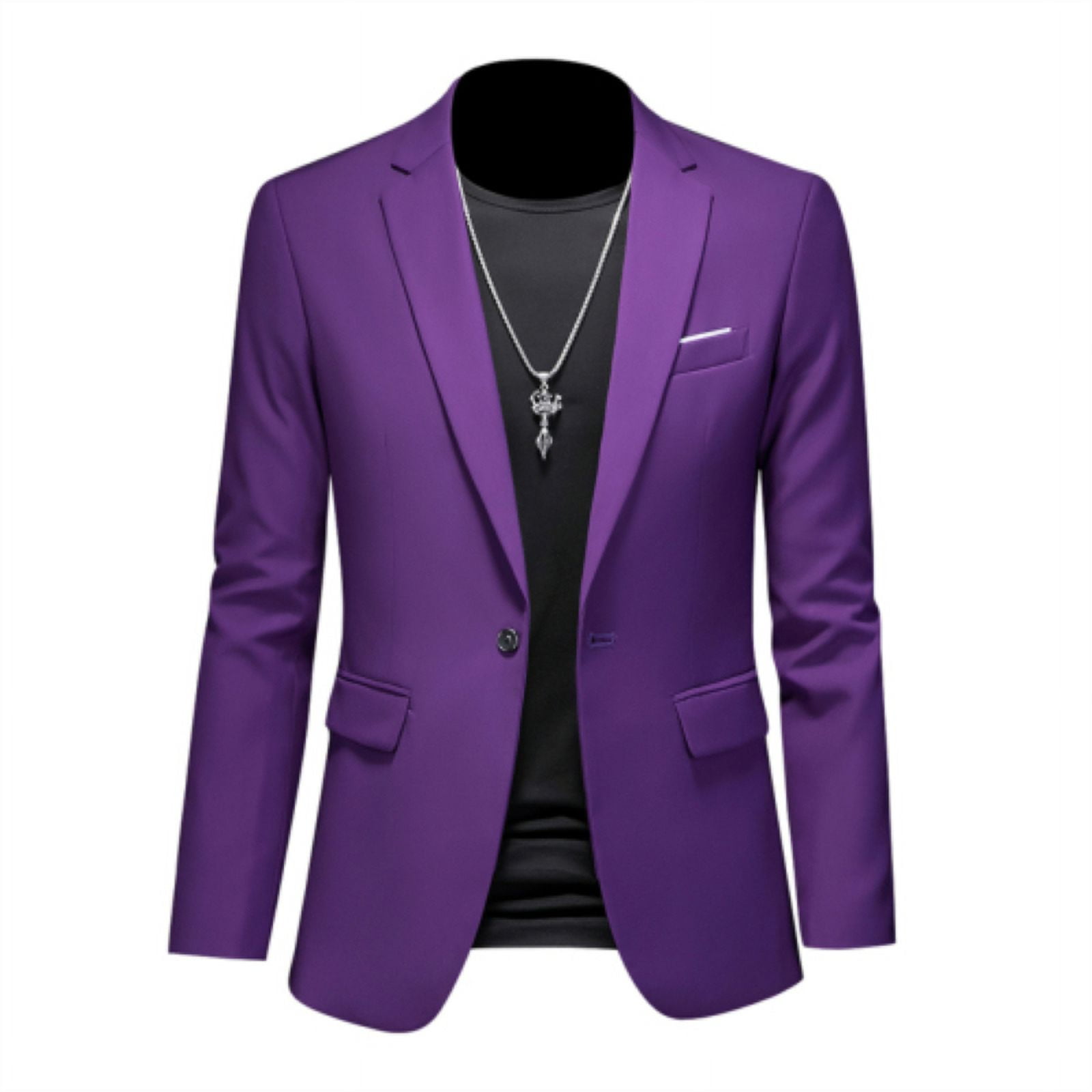 15-color boutique fashion suit 6XL men's slim groom wedding suit jacket ...