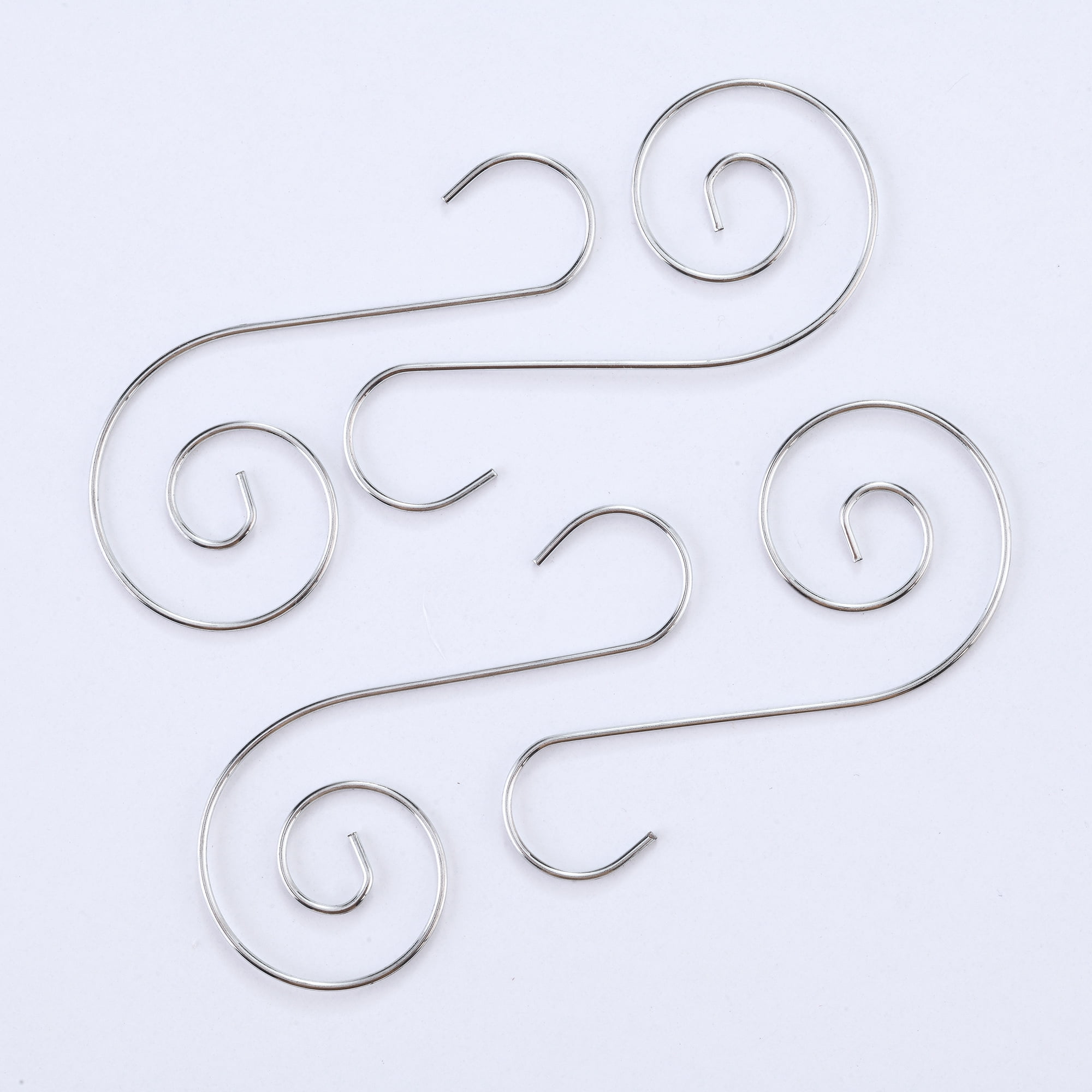 Brandclub - Large Silver Spiral Christmas Ornament Hooks, 15 Count, by ...