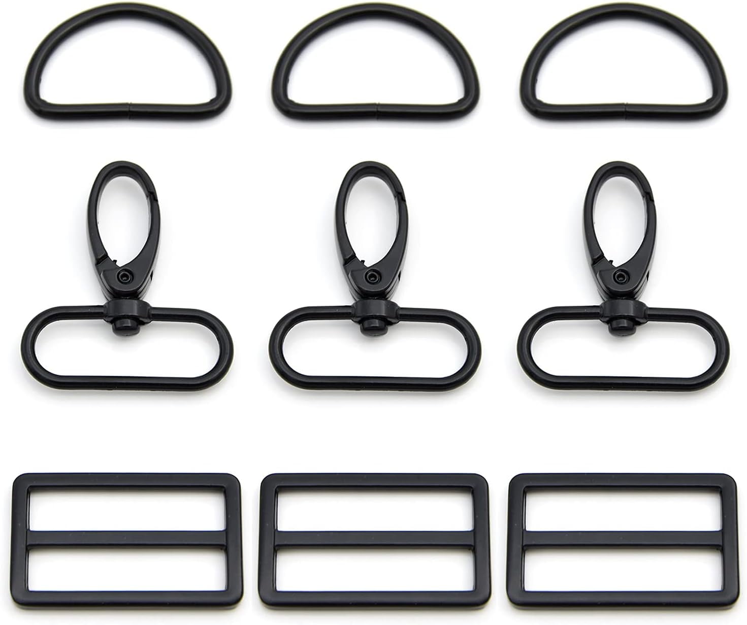 15 count Swivel Snaps Hooks with D Rings and Tri-Glides Slide Buckles ...