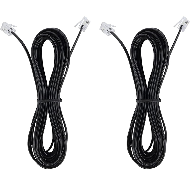 15-feet phone telephone extension cord cable line wire with standard ...