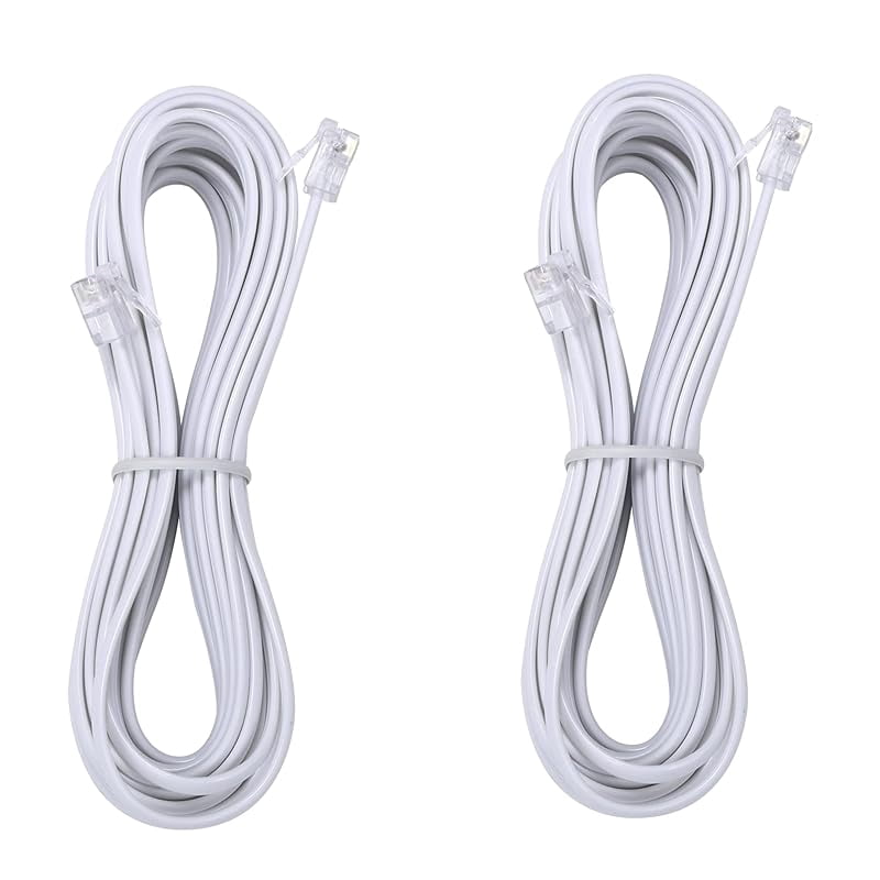 15-feet phone telephone extension cord cable line wire with standard ...