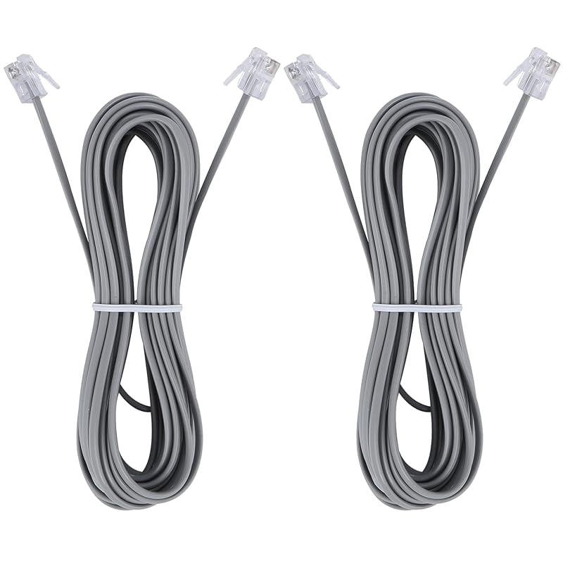 15-feet phone telephone extension cord cable line wire with standard ...