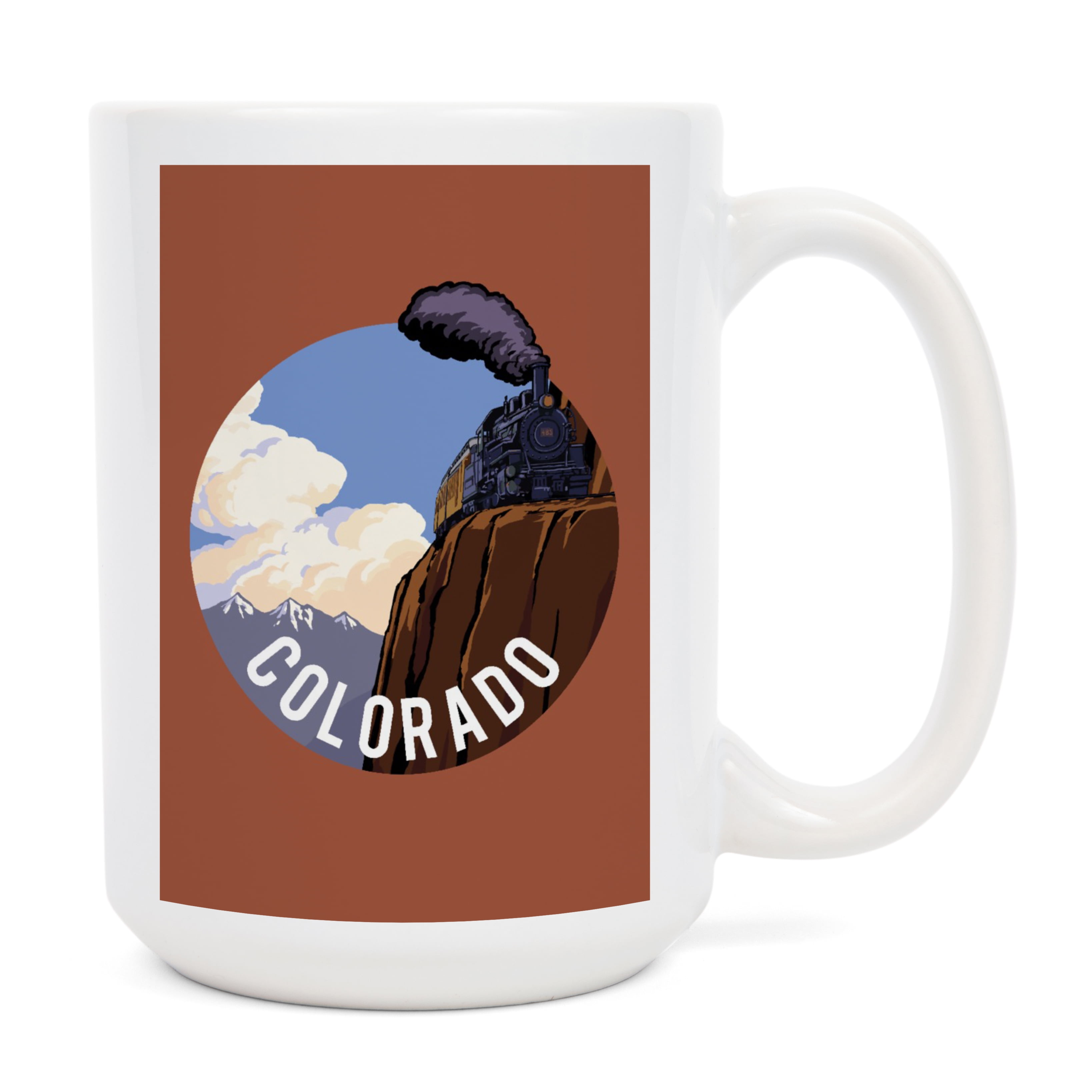15 fl oz Ceramic Mug, Colorado, Durango and Silverton Narrow Gauge ...