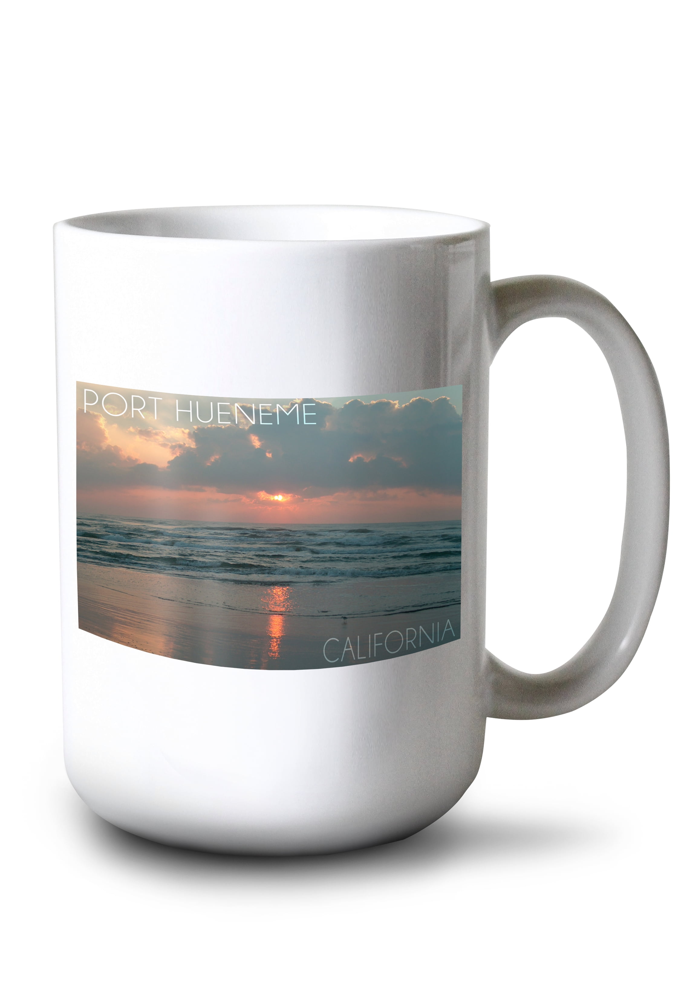 15 fl oz Ceramic Mug, Port Hueneme, California, Ocean at Dawn ...