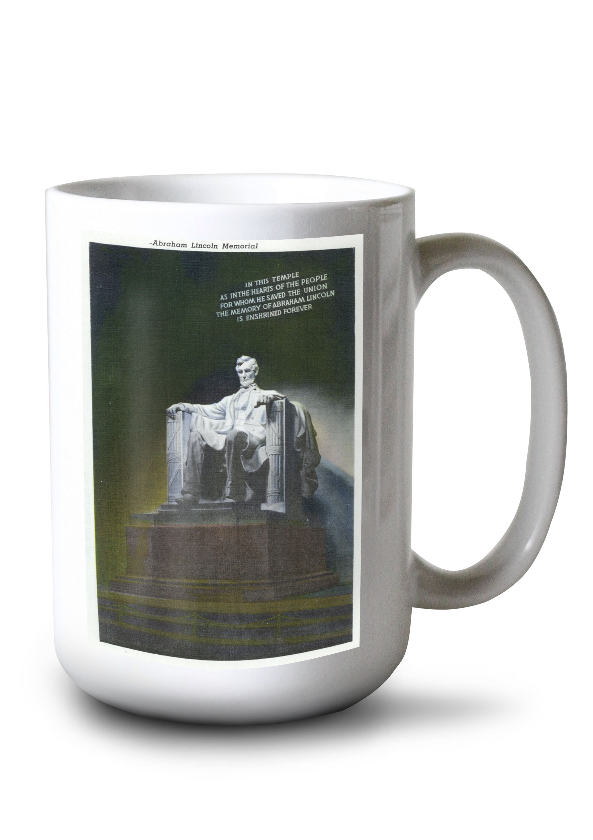 15 fl oz Ceramic Mug, Washington, DC, Interior View of the Lincoln ...