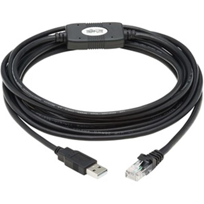 15 ft. 250 Kbps USB-A to RJ45 Male to Male Rollover Console Cable ...