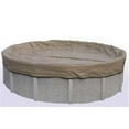 15 ft. Black & Tan Round Above Ground Winter Pool Cover, 20 Year ...