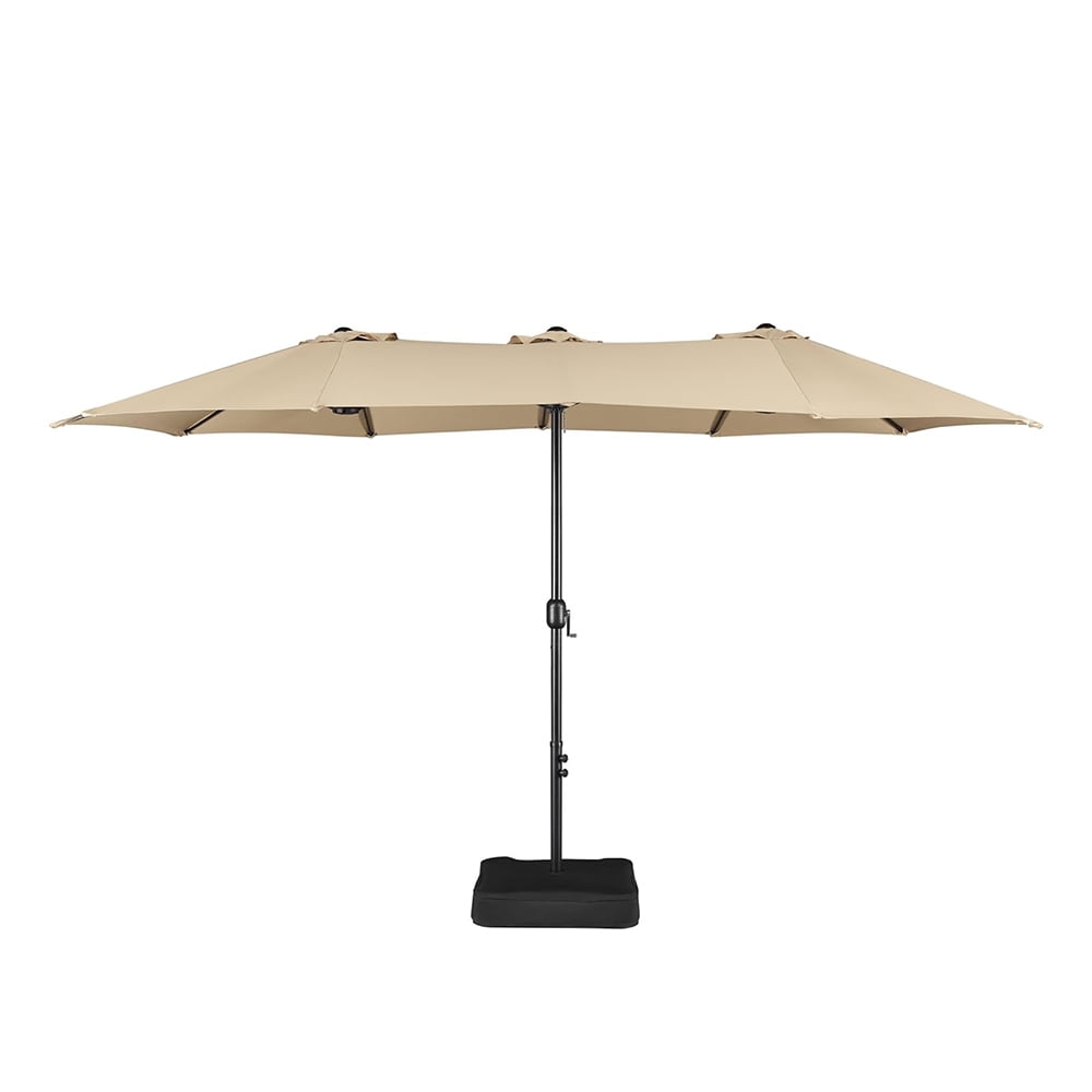 15 ft Triple-size Patio Umbrella - Extra-Large Double Sided Umbrella ...